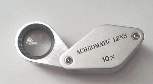 Hand Lens (x10 magnification) achromatic from Summerfield Books